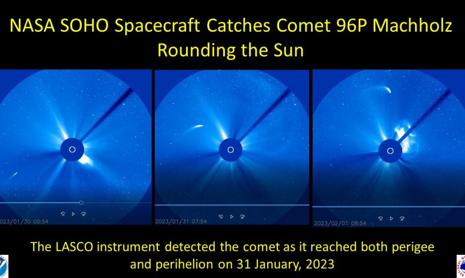 Comet 96P Machholz Observed by NASA/SOHO Instrument | NOAA / NWS Space Weather Prediction Center